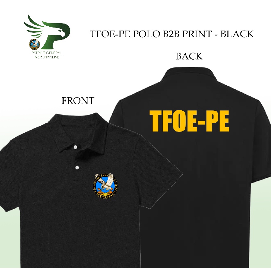 TFOE Polo shirt - back to back print | Shopee Philippines