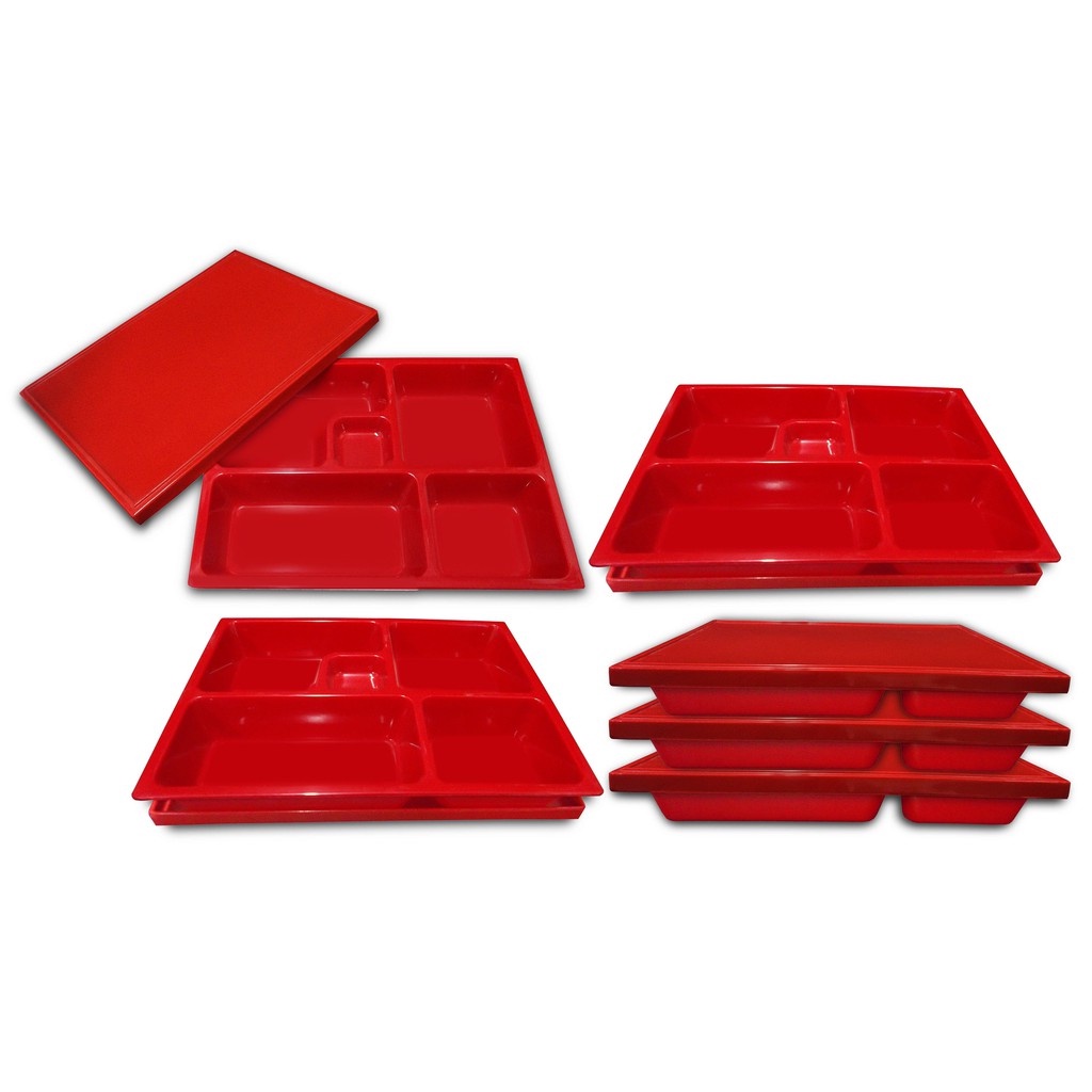 Nipponware 6-set Bento Box with Cover Set (Red) | Shopee Philippines