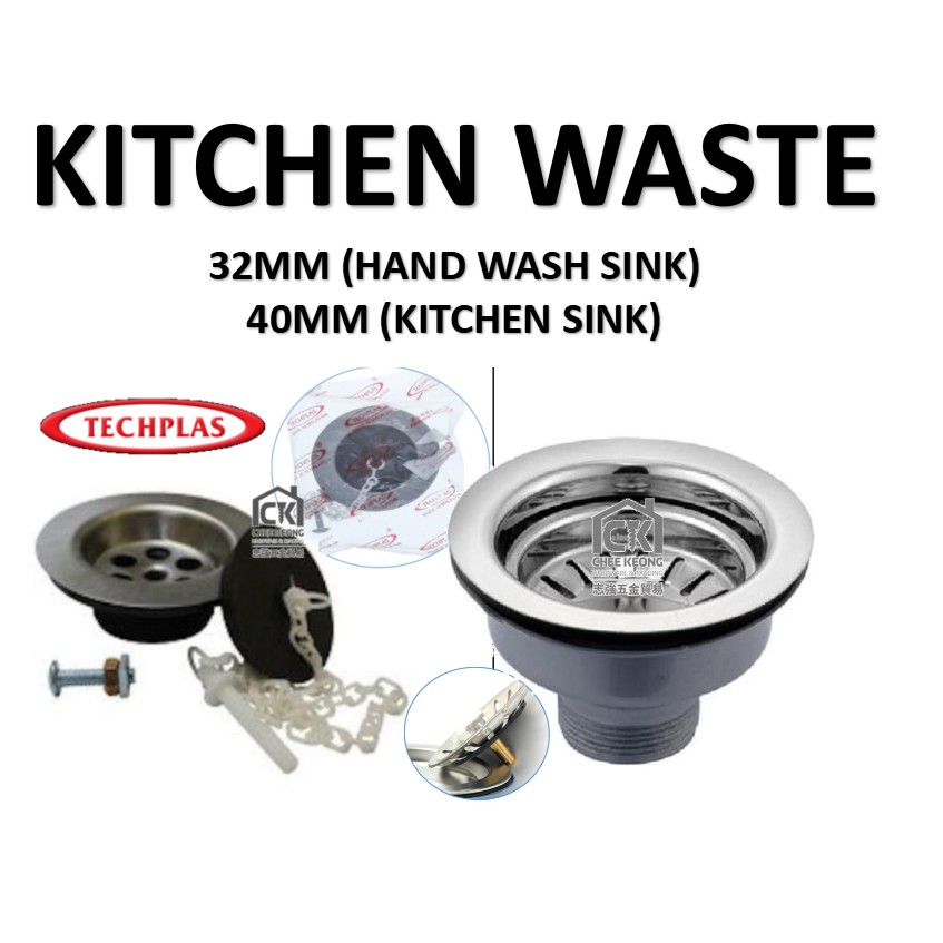 BATHROOM BASIN WASTE 32MM KITCHEN BASIN WASTE 40MM WASTE SINKI BASUH ...