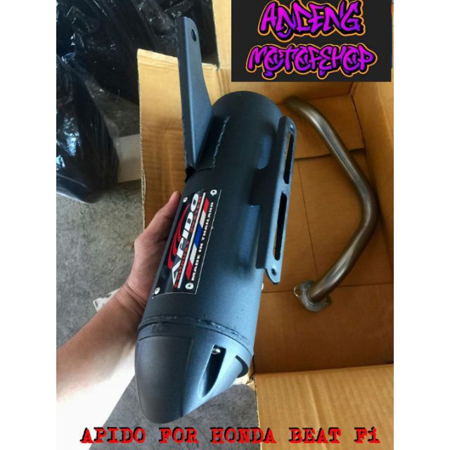 Apido V3 Power Pipe for Honda Beat Fi/Carb V1 V2/Zoomer X/ Rusi Gala ...