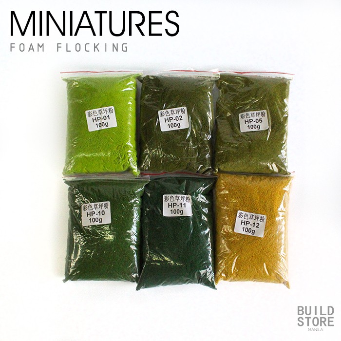 Foam Flocking (Grass) for Miniatures, Architecture, Models | Shopee ...