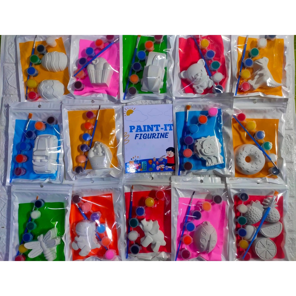 Paint it Figurines in a Pouch Plaster Paint Figurine Coloring ...