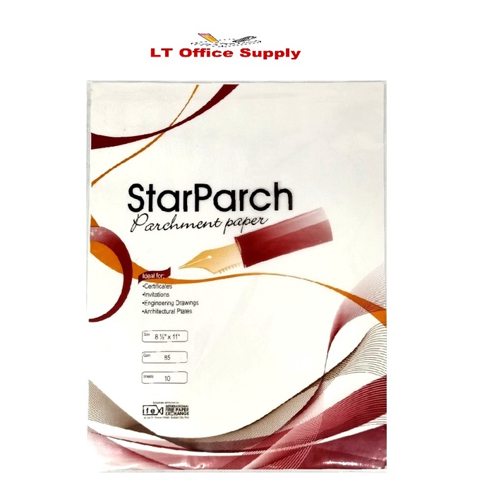 10 Sheets Star Parch Parchment Paper Size Short 85gsm (8.5 x11 ...