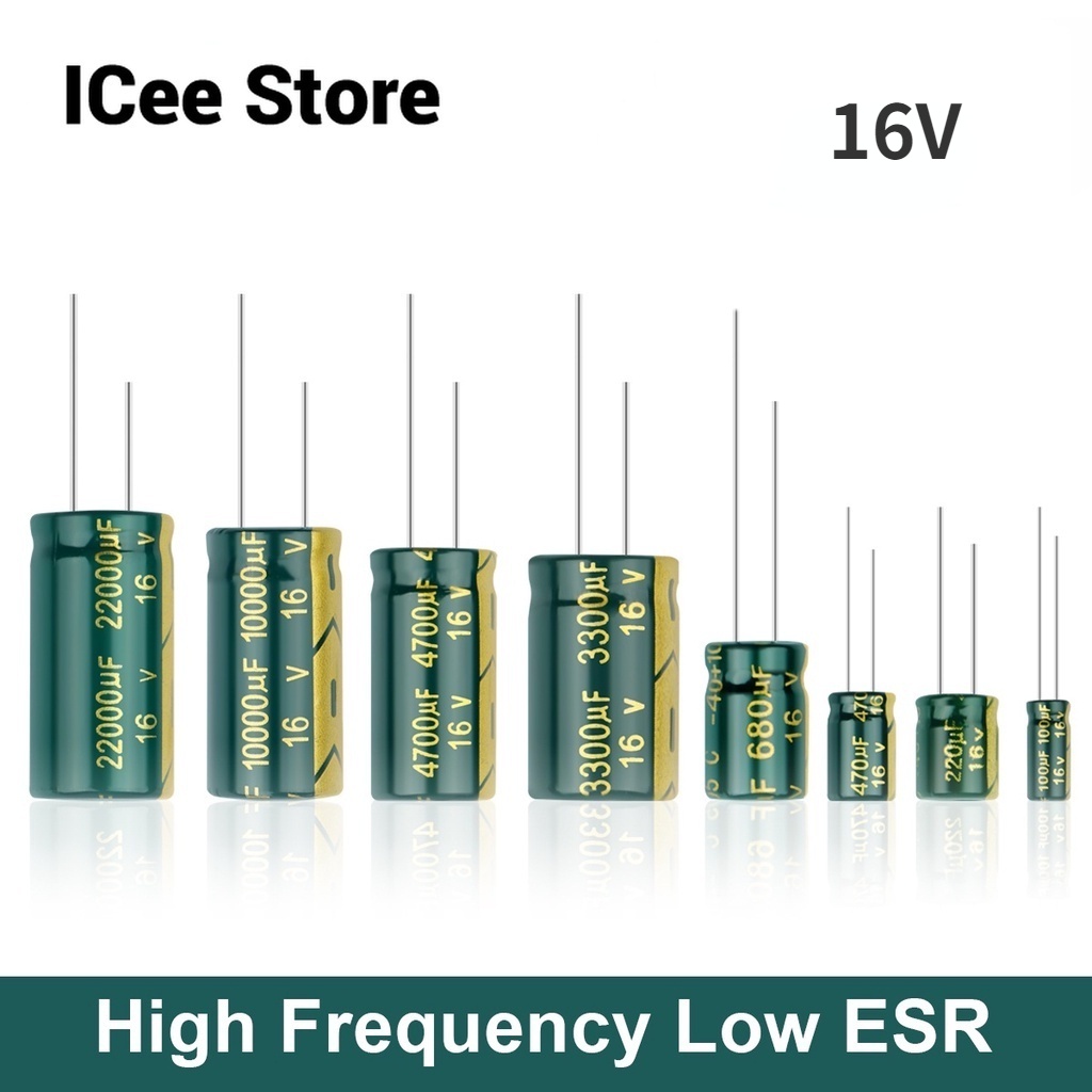 Aluminum Electrolytic Capacitor 16V High Frequency Low ESR 16V 100UF 220UF 470UF 680UF 1000UF ...