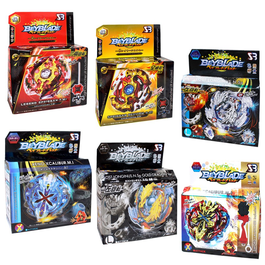 Beyblade Burst S3 Light & Sword Launcher Burst Beyblade Burst Battling ...