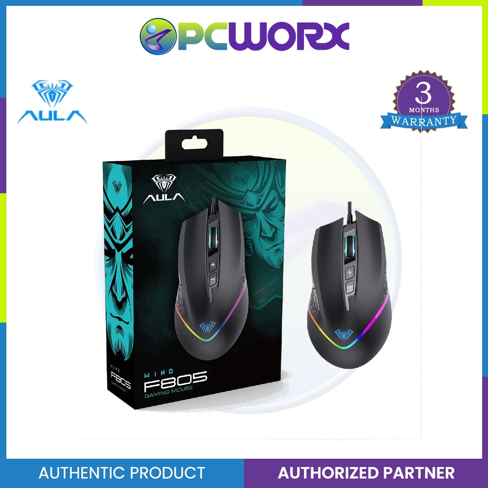 Aula F805 RGB Backlit Wired Gaming Mouse | Shopee Philippines