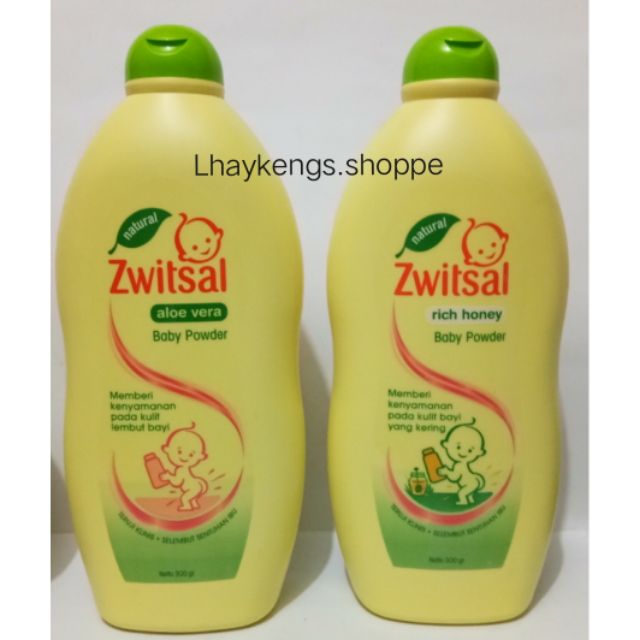 Zwitsal Natural Baby Powder 300g Aloe Vera/Rich Honey | Shopee Philippines