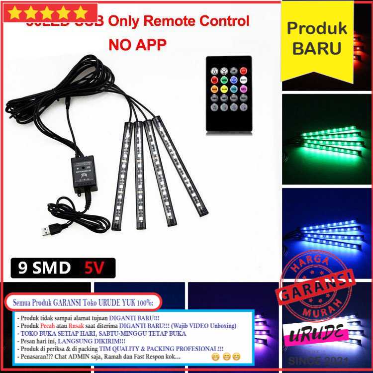 New LED Strip Light Car RGB Light 36 LED USB Plug Cheap No Warranty ...