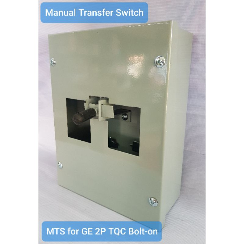 Manual Transfer Switch MTS for G.E. GE 2 Pole TQC THQC Bolt-on Circuit ...