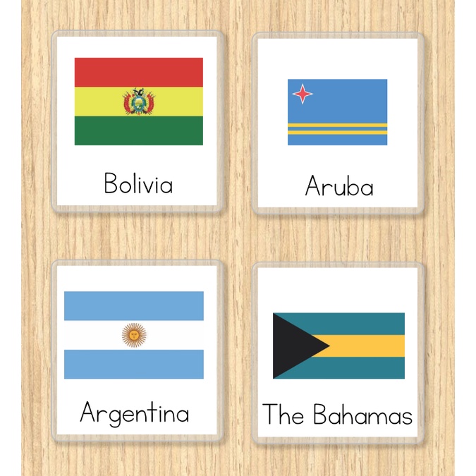 FLAGS OF THE WORLD - FLASH CARDS - Image only or Whole Cards only ...