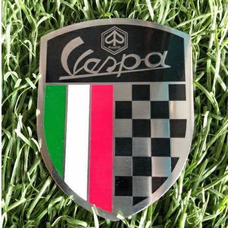 Vespa latin Italy checker Shield badge Emblems | Shopee Philippines