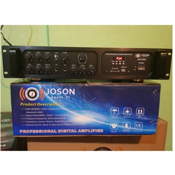JOSON SATURN Professional Digital Power Amplifier 1500W PMPO USB+SD/MMC ...