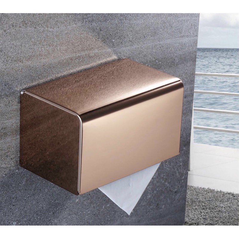 Stainless steel paper holder bronze | Shopee Philippines