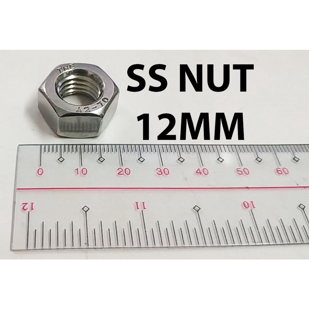 SS NUT 12MM STAINLESS STEEL | Shopee Philippines