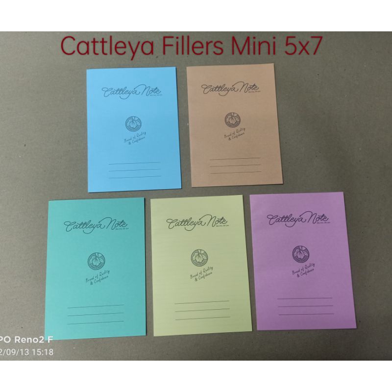 CFM CATTLEYA BINDER NOTEBOOK FILLERS PASTEL MINI 5"X7 5PCS Assorted ...