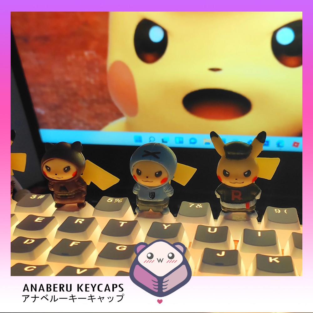 Pokemon Pikachu Keycaps For Mechanical and Gaming Keyboards | Shopee ...