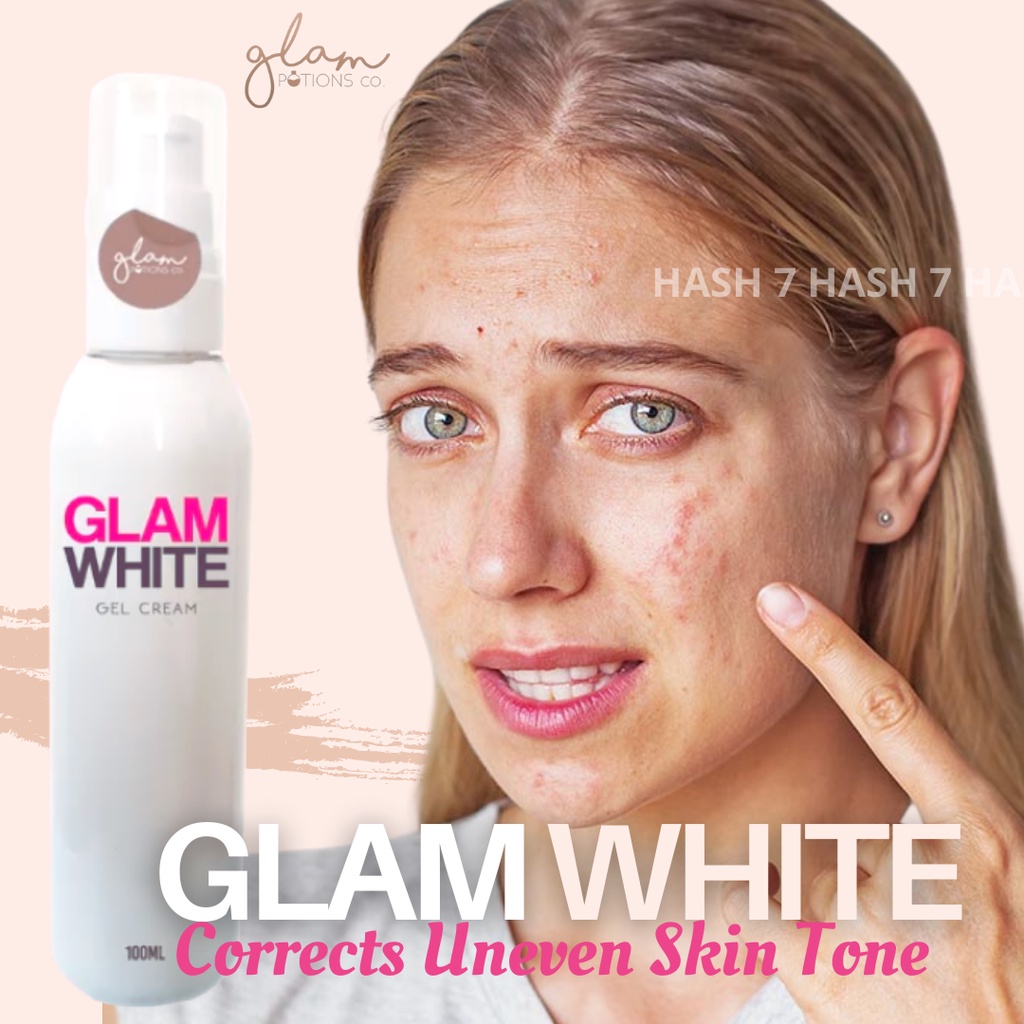 [ HASH 7 ] Glam White Body Gel Cream Treats Uneven Skin Tone ...