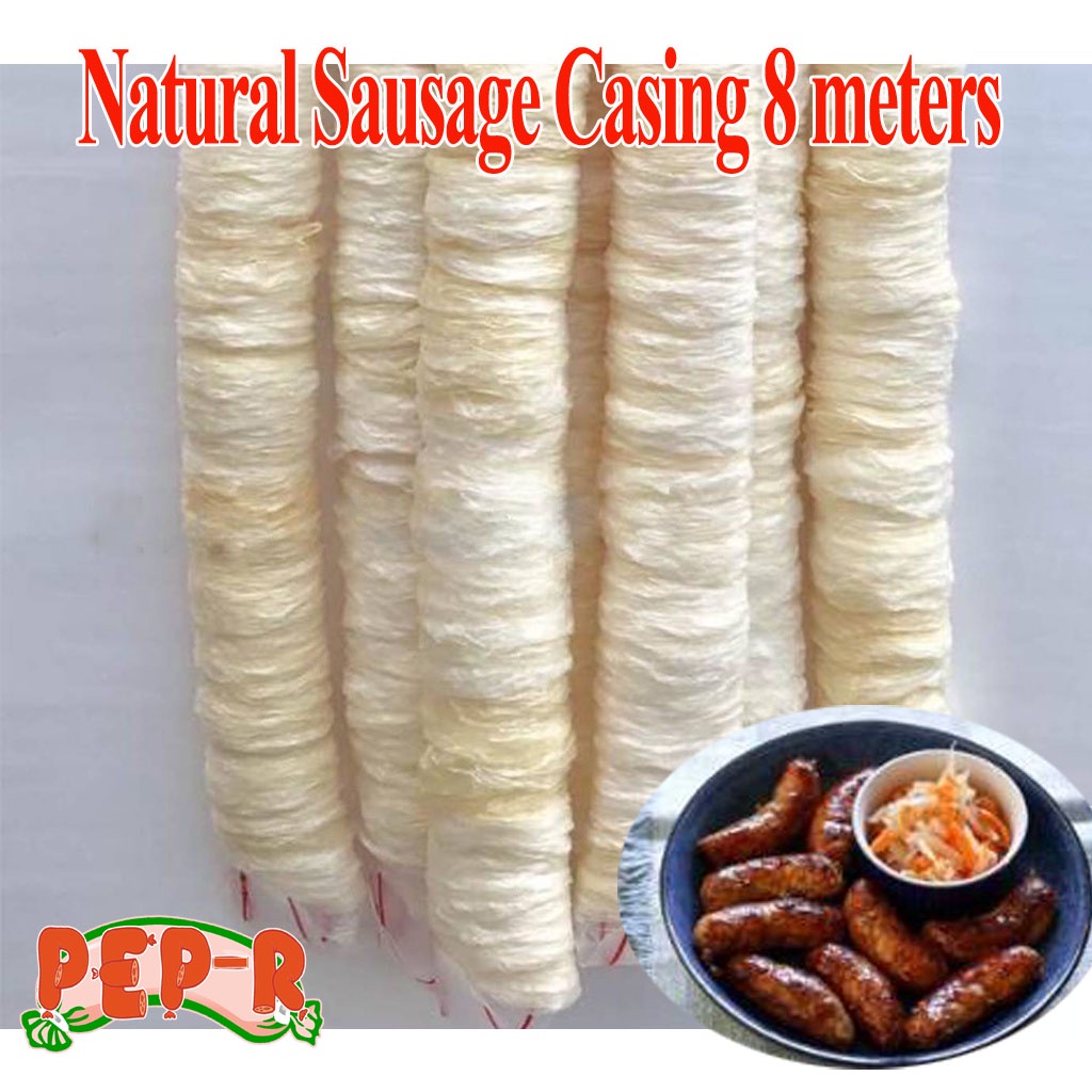 Edible Natural Dried Casings 8 Meters Longganisa / Sausage | Shopee ...