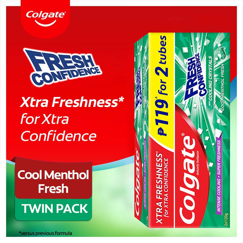 COLGATE Fresh Confidence Cool Menthol Fresh Toothpaste for Fresh Breath ...