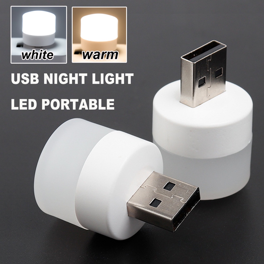 USB Plug Lamp Computer Mobile Power Charging USB Small Book Lamps LED ...