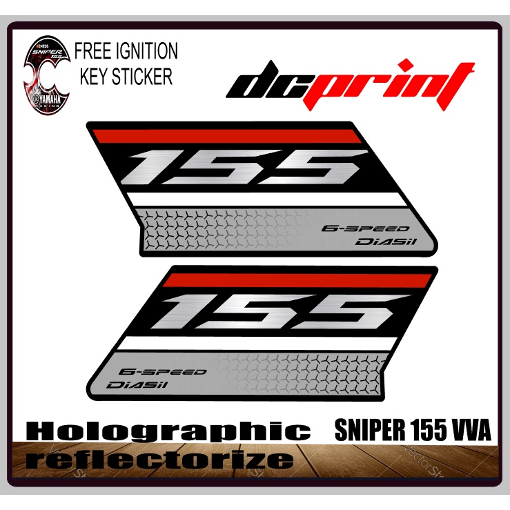 Sniper 155 Decals 2SIDE Car Sticker Waterproof Holographic | Shopee ...