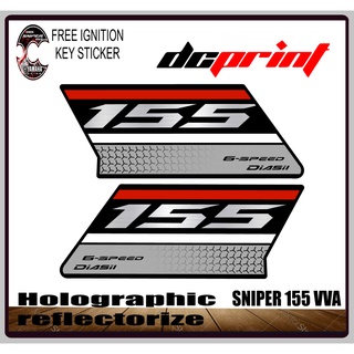 Sniper 155 Decals 2SIDE Car Sticker Waterproof Holographic | Shopee ...