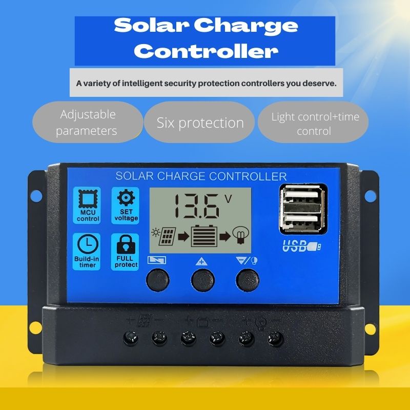 YJSS 12V 24V 10A 20A 30A 40A 50A 60A Intelligent PWM Solar Charge Controller | Shopee Philippines