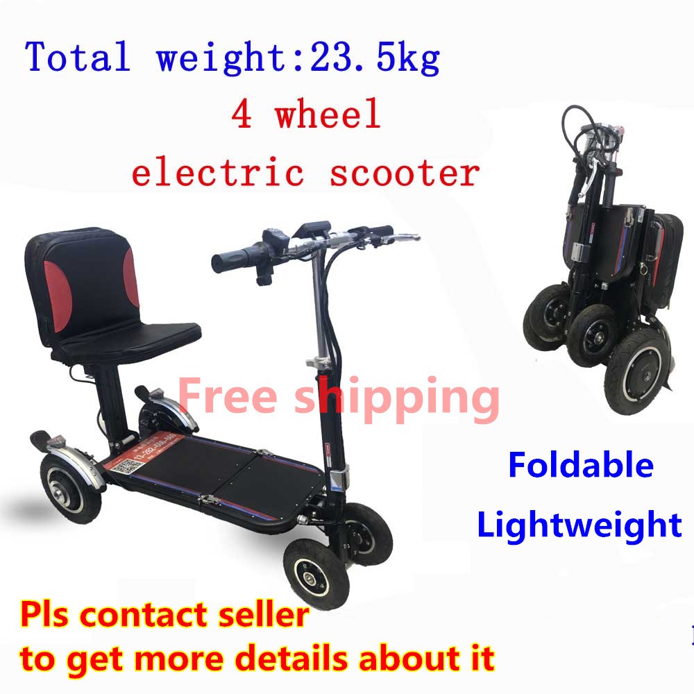 Light Step Elderly Scooter Four-wheel Electric Folding Portable ...