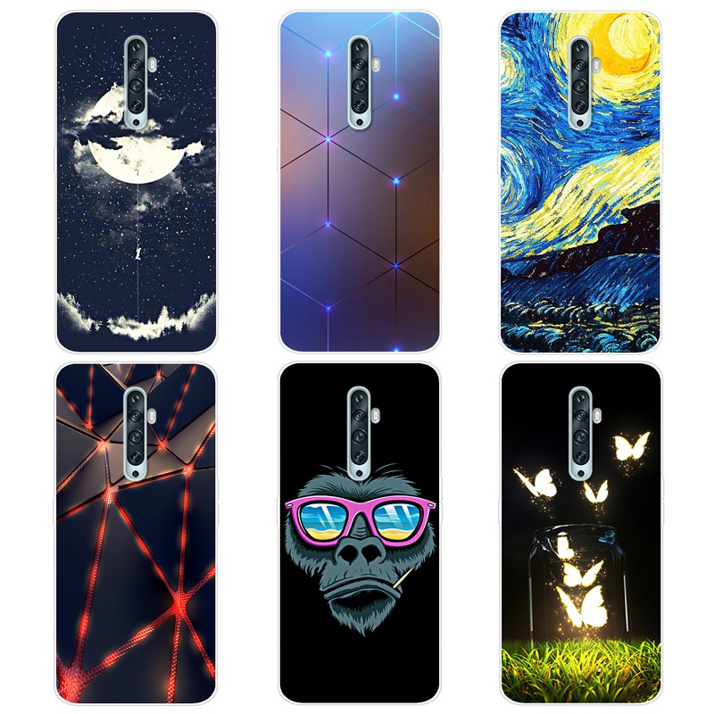 OPPO Reno 2F Printed Case Cartoon Back Cover For OPPO Reno 2F Soft TPU ...