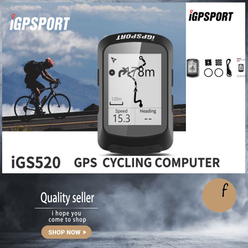 IGPSPORT iGS520 Bike Computer GPS Enabled Bicycle Navigation Odometer iGPSPORT Speedometer IPX7 ...