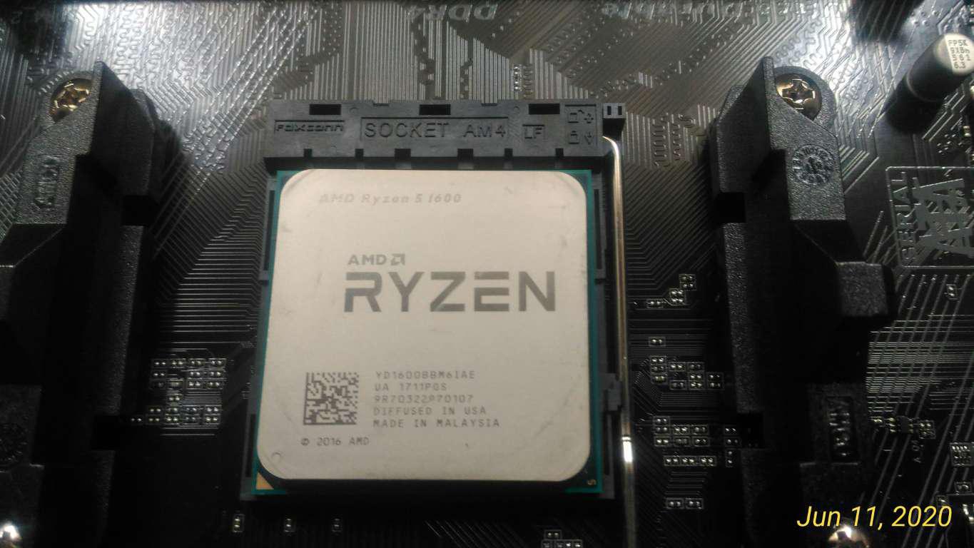 AMD Ryzen 5 1600 R5 1600X 3.2 GHz Six-Core CPU Processoe Socket AM4 ...