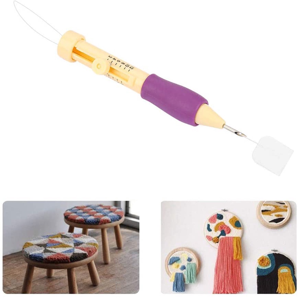 1 Set Household Knitting Tools Punch Needle Poking Cross Stitch Felting ...