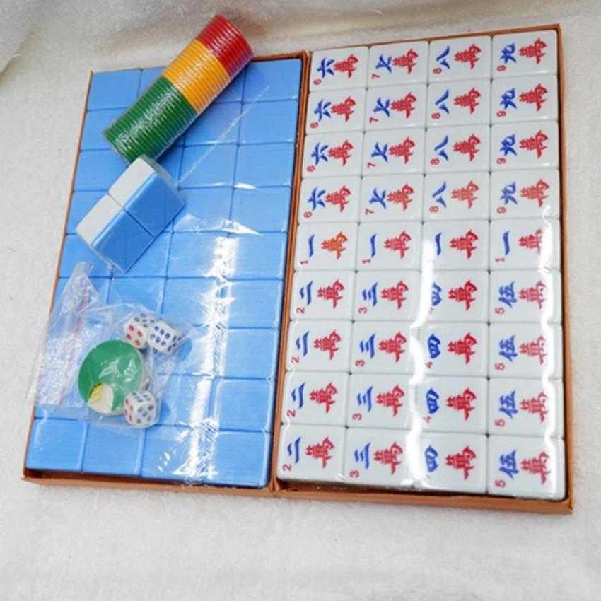 Mahjong Set With Number Blue Standard Size Blue | Shopee Philippines
