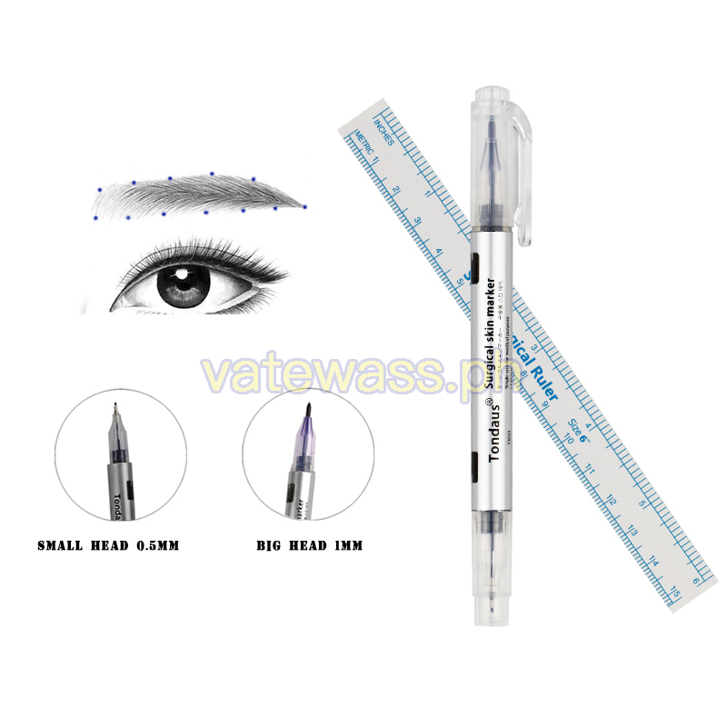 Tebori Tattoo Accesories 1pcs Surgical Marker Eyebrow Pen Tattoo With ...