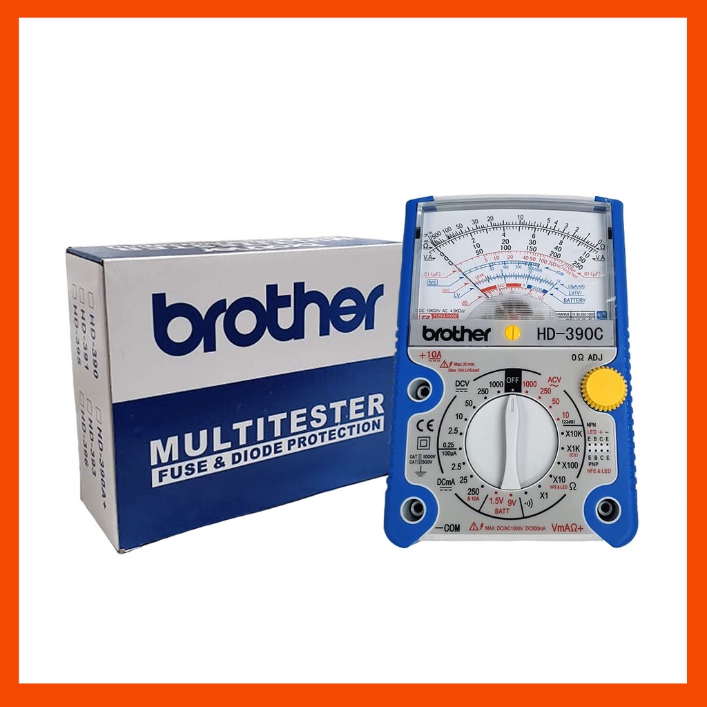 Original Brother HD-390C Multitester Professional Analog Multimeter ...