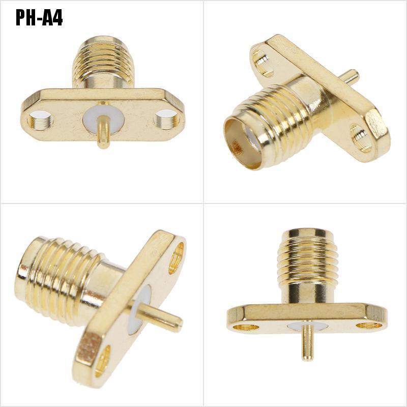 SMA Female 2 hole panel Flange jack with solder Post terminal RF ...