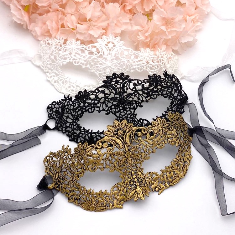 Colorful Gilding Lace Sexy Eye Mask Adult and Children Dance Mask Half ...