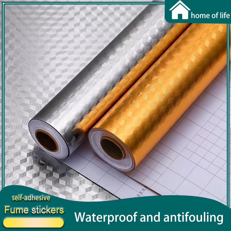 1 roll 60cmx5m kitchen stickers oil fume kitchen stickers self-adhesive ...