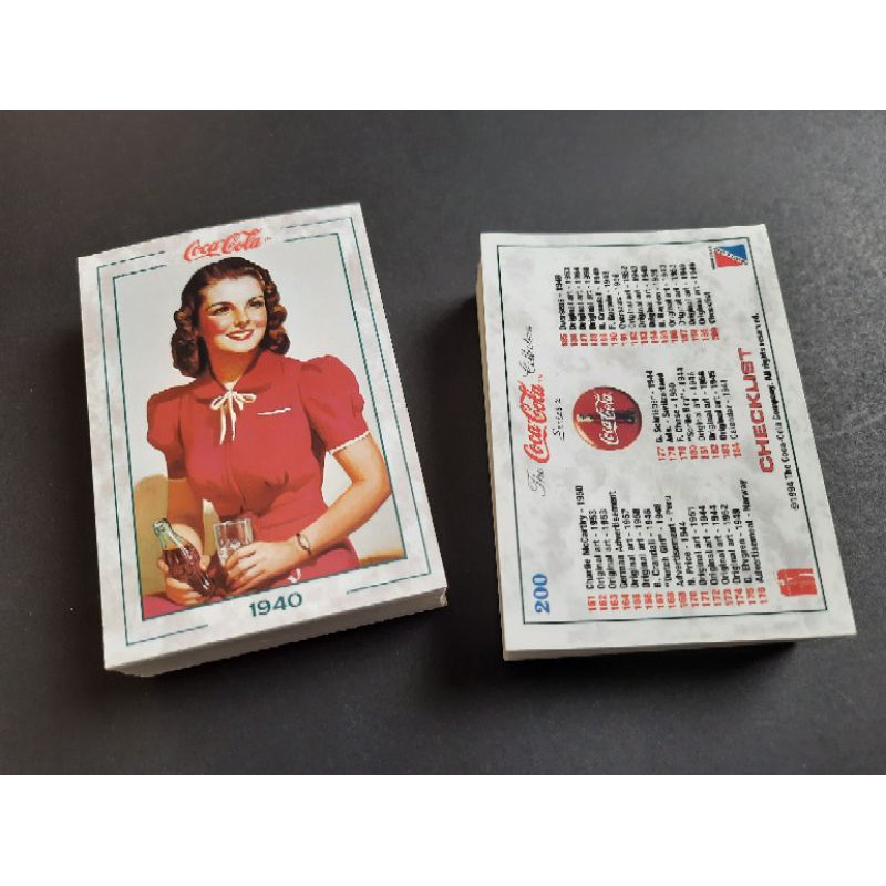 Complete set! 1994 collect-a-card coca-cola collection series 2 trading ...