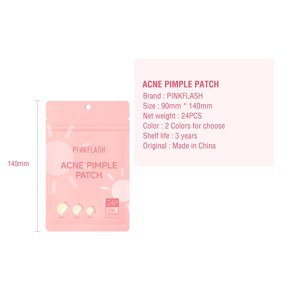 PINKFLASH DAY& Night Mixed Invisible Elf Acne Pimple Repair Patch Spot ...