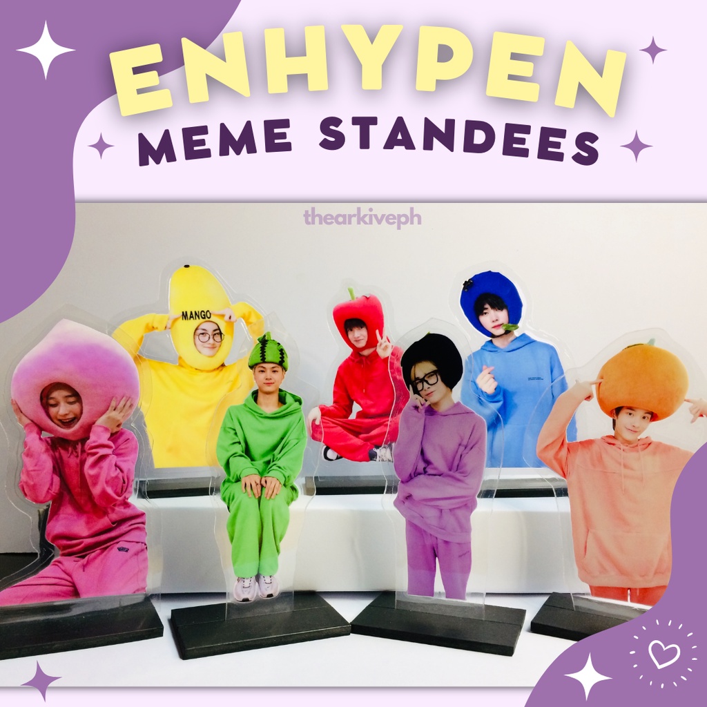 ENHYPEN Laminated Standee Meme Table Decor | Shopee Philippines