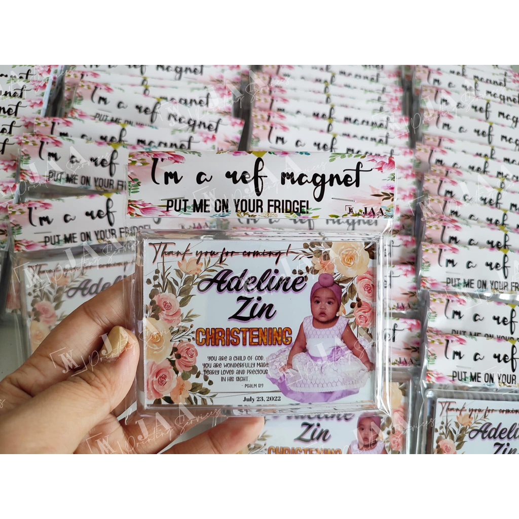 Personalized Acrylic Ref Magnet Souvenir | Shopee Philippines