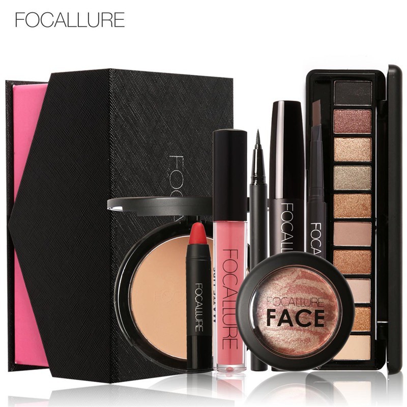 FOCALLURE 8Pcs Cosmetics Set Daily Use Makeup Kit Tools | Shopee Philippines