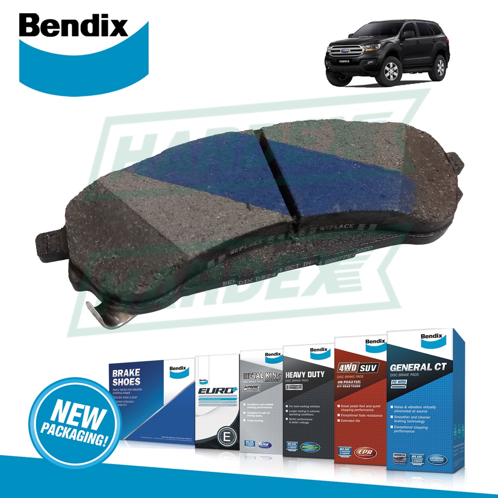 Bendix Brake Pads Rear Set 4WD for Ford Everest 2015-2018 (DB2411 ...