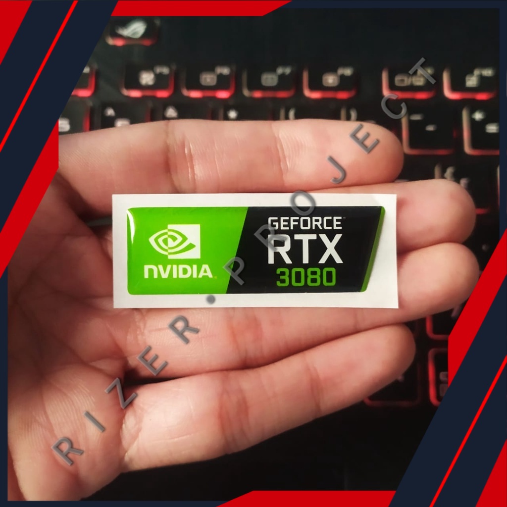 Geforce RTX 3080 Letter Pattern 3D Embossed Flexible Resin Vinyl ...