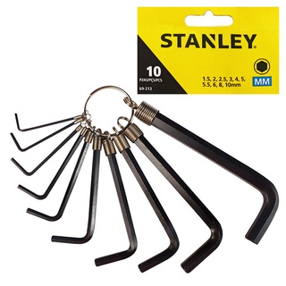 Stanley Allen Wrench Hex Key Ring Set 10-pc MM / Standard | Shopee ...