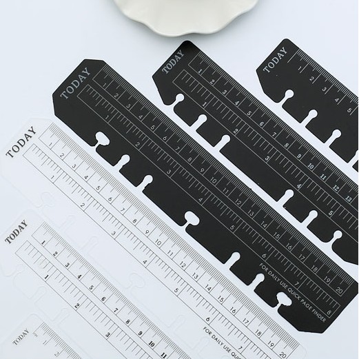 A5 A6 PVC Planner Agenda Ruler for 6 Holes Loose Leaf Spiral Notebook ...