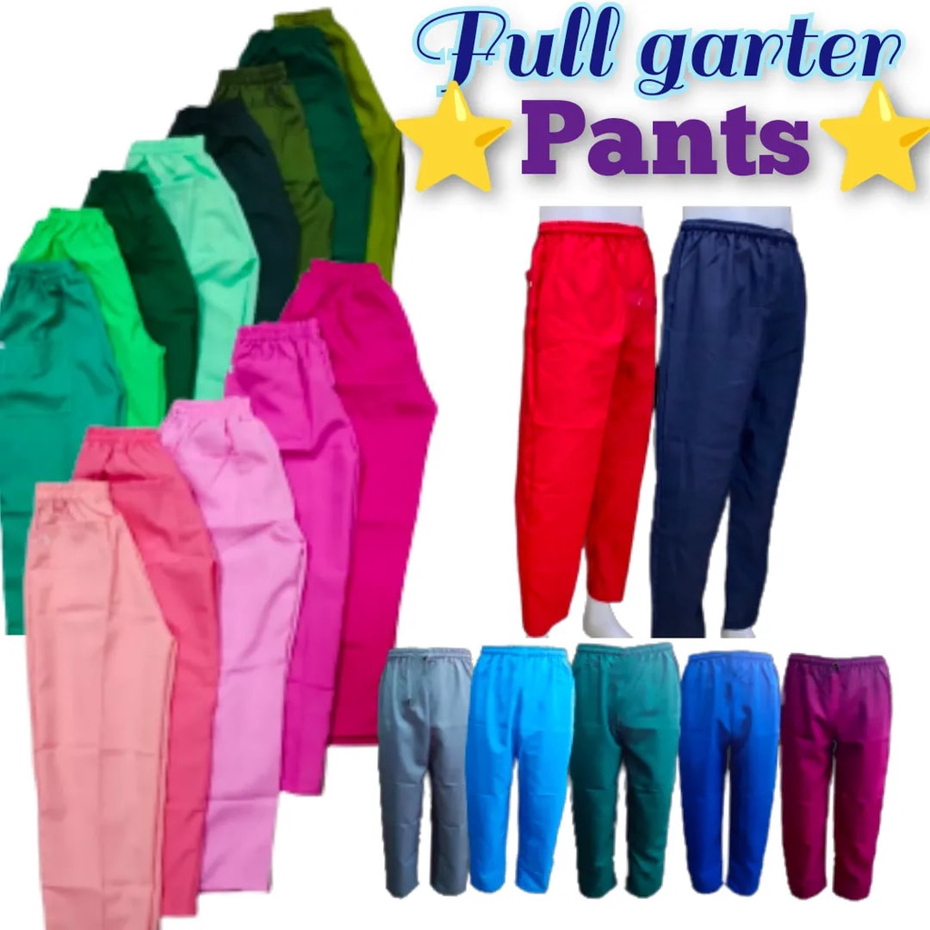 SCRUB SUIT PANTS TETERON COTTON FABRIC | Shopee Philippines