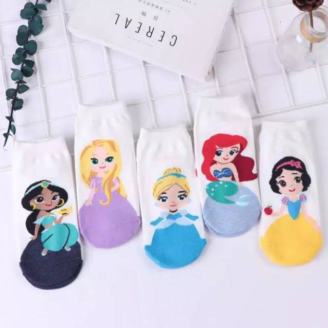 Disney princess Jasmine snow white Cinderella Rapunzel Arie Socks ...