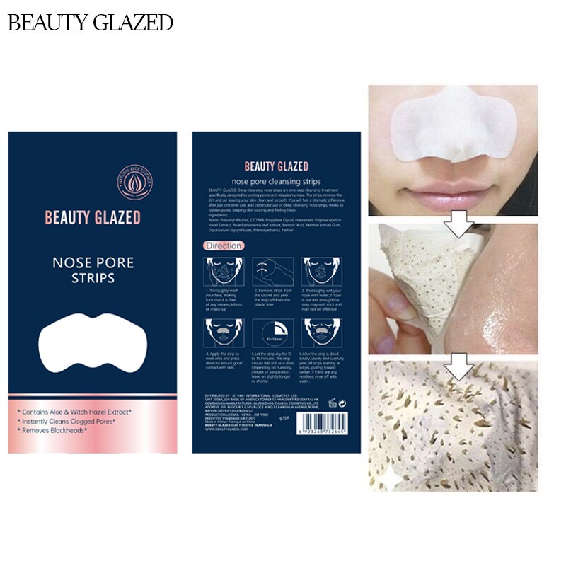 Beauty GLAZED 1 piece nose patch / blackhead removal Deep cleaning of ...